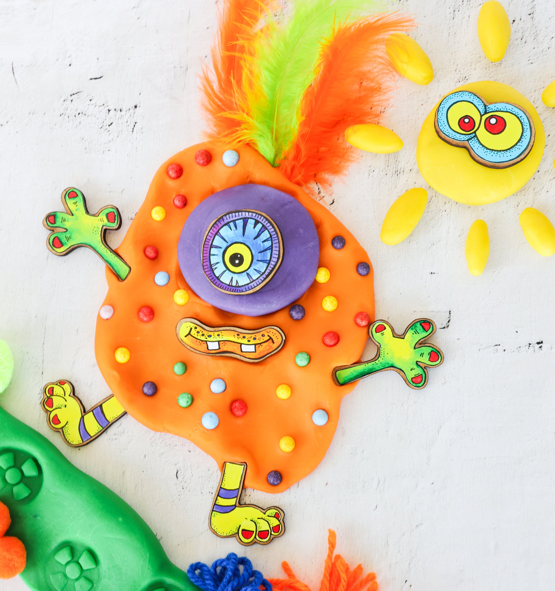 Monster Themed Playdough Set – squiggle@craftingmadeeasysa